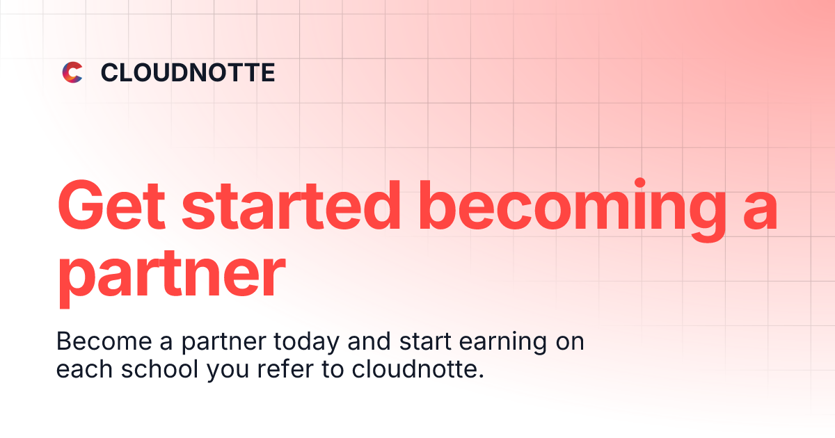 Get started becoming a partner | CLOUDNOTTE
